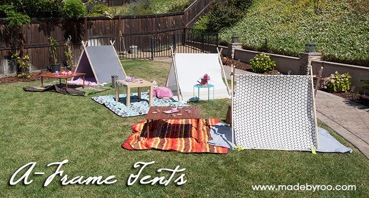 DIY Tutorial – How to make an A-Frame Tent – Izzaroo